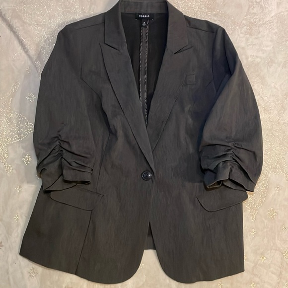 torrid | Jackets & Coats | Torrid Gathered Sleeve 2x Jacket | Poshmark